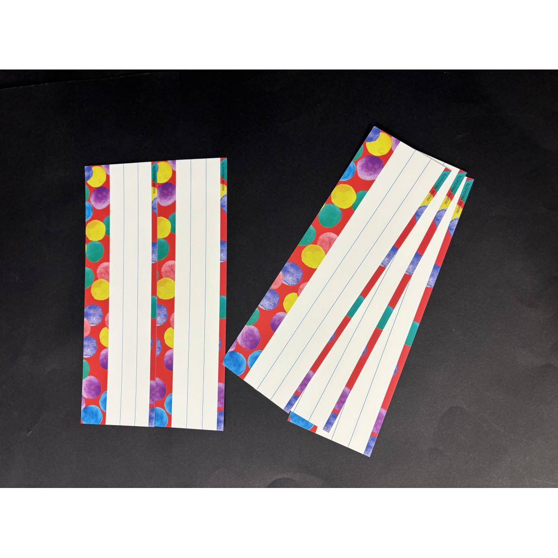 Desk Name Plates Colourful Spots - Classroom Organisation | The ...